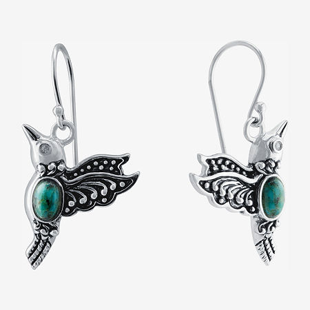 Click here for Hummingbird Womens Enhanced Blue Turquoise Sterlin... prices