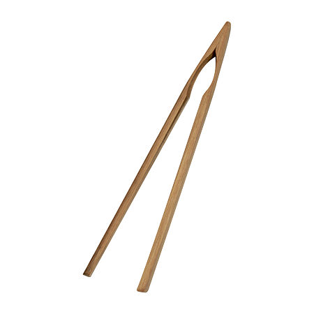 Joyce Chen 6.5 Burnished Bamboo Tongs Tongs - Bamboo