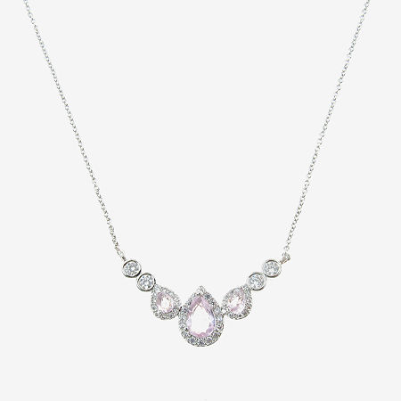 Click here for Vieste Rosa Halo Frontal Womens Green Crystal Pear... prices
