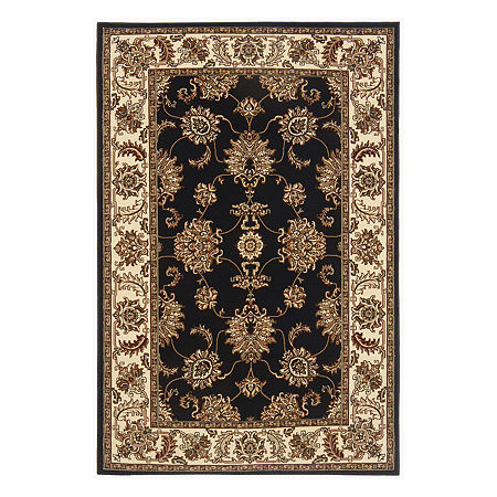 Closeout! Km Home 1330/1220/Black Navelli Black 33 x 54 Area Rug - Black