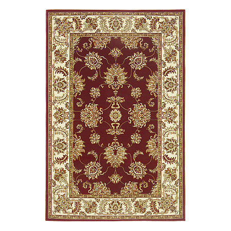 Closeout! Km Home 1330/1230/Burgundy Navelli Red 33 x 54 Area Rug - Red