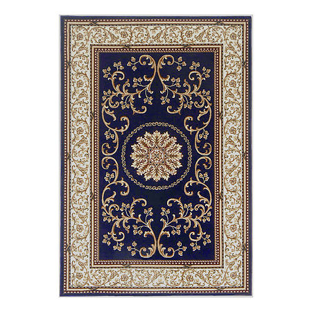 Click here for Closeout! Km Home 1419/1343/Navy Navelli Blue 79 x... prices