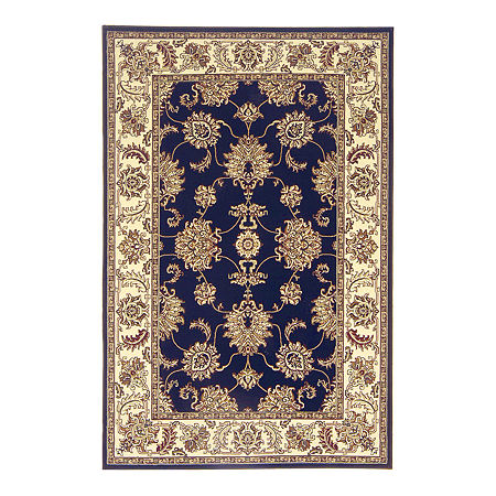 Closeout! Km Home 1330/1241/Navy Navelli Blue 55 x 83 Area Rug - Blue