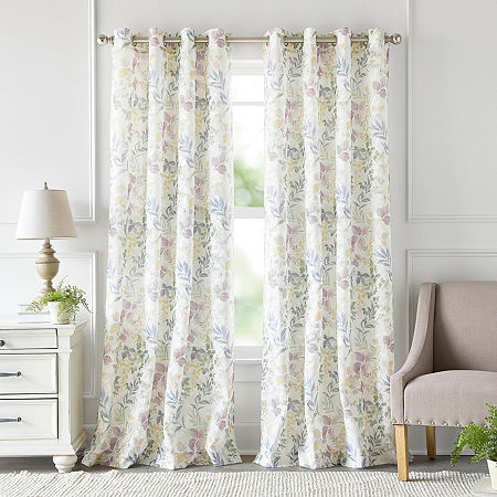 Click here for Martha Stewart Jardin Grommet Top Sheer Single Cur... prices