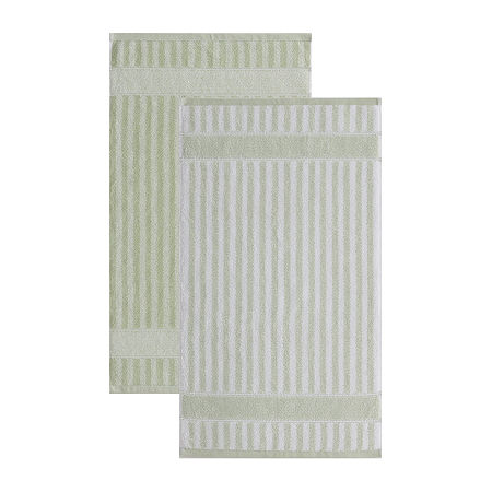 Click here for Laura Ashley 2-pc. Hand Towel  One Size  Green prices