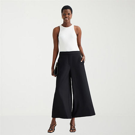 Click here for Worthington Womens Tall Wide Leg High Rise Cropped... prices