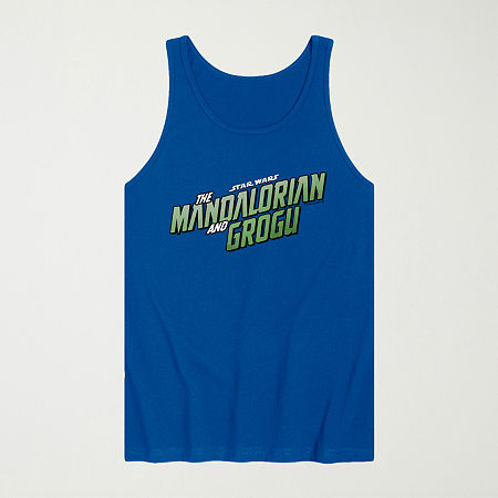 Click here for Novelty The Mandalorian And Grogu Logo Mens Crew N... prices