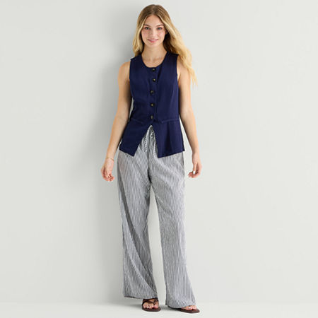 Click here for Bcx Womens Pucker Stripe Pull-On Pants - Color 3 prices