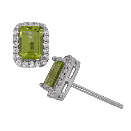 Click here for Genuine Peridot & Cubic Zirconia Sterling Silver E... prices