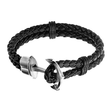 Click here for Inox Jewelry Mens Stainless Steel Anchor & Leather... prices