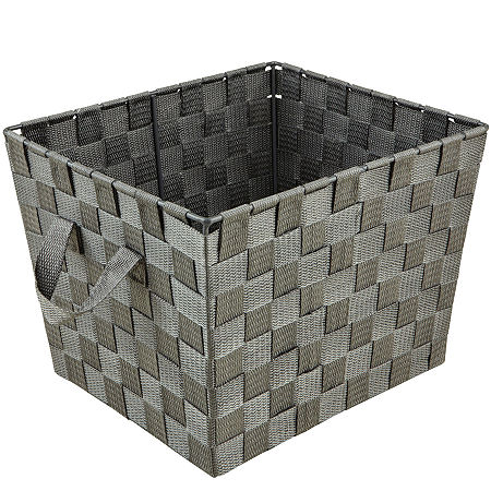 Click here for Simplify Small Woven Strap Bin  One Size  Gray prices
