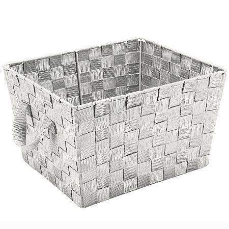 Click here for Simplify Small Woven Strap Bin  One Size  Gray prices