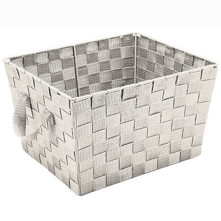 Click here for Simplify Small Woven Strap Bin  One Size  White prices