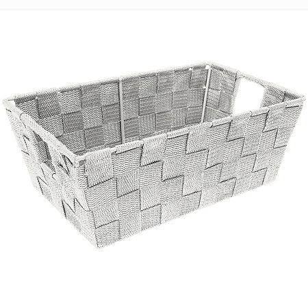 Click here for Simplify Small Woven Strap Bin  One Size  Gray prices