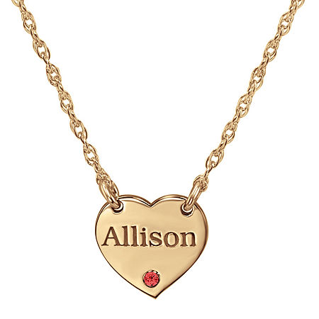 Click here for Personalized Birthstone Heart Name Pendant Necklac... prices