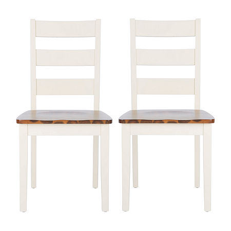 Silio Ladder Back Dining Chair  Set of 2 - Brown