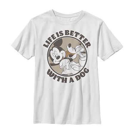 Click here for Disney Little & Big Kid Boys Crew Neck Short Sleev... prices