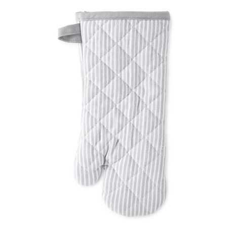 Click here for Cooks Stripe Oven Mitt  One Size  Gray prices