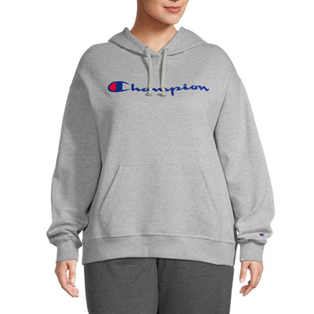 Click here for Champion Plus Powerblend Hoodie  1x  Gray prices