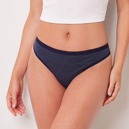 Click here for Ambrielle Organic Cotton Thong Panty 303247  X-sma... prices