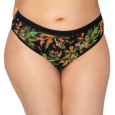 Click here for Curvy Couture Sheer Mesh High Cut Brief-1313  Larg... prices