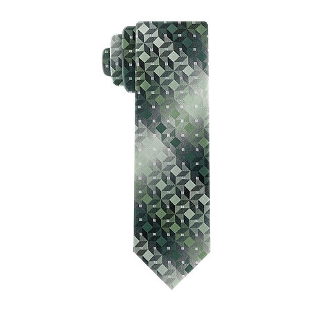 Click here for Van Heusen Shaded Geometric Tie  One Size  Green prices