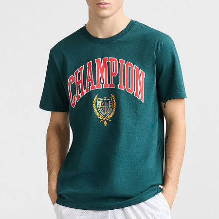 Click here for Champion Mens Classic Standard-Fit Logo Graphic T-... prices