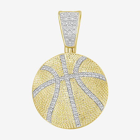 Click here for Basketball Mens 1/5 CT. Natural White Diamond 14K... prices