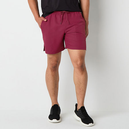 Click here for Xersion Mens 7 Workout Shorts  Large  Red prices