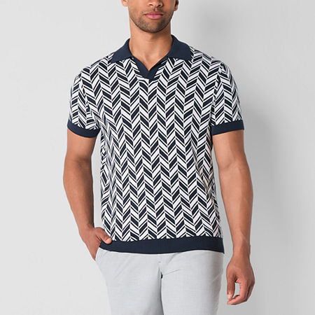 Click here for J. Ferrar Johnny Collar Mens Short Sleeve Button P... prices