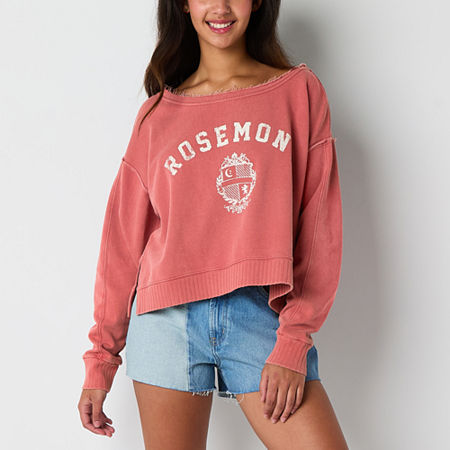 Click here for Arizona Off The Shoulder Womens Crew Neck Long Sle... prices