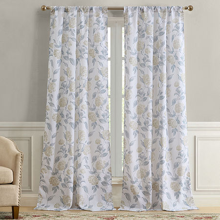 Click here for Laura Ashley Hydrangea Rod Pocket Light-Filtering... prices