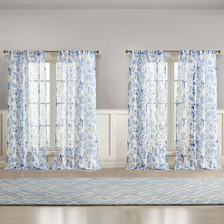 Click here for Laura Ashley Summer Palace Rod Pocket Sheer Set of... prices