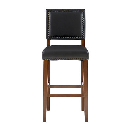 Click here for Archer Upholstered Barstool with Back  One Size  B... prices