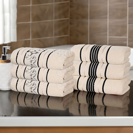 Click here for SUPERIOR Sadie Zero Twist Jacquard Solid Cotton 6p... prices