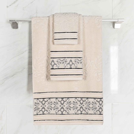 Click here for SUPERIOR Sadie Zero Twist Jacquard Cotton 3pc Towe... prices