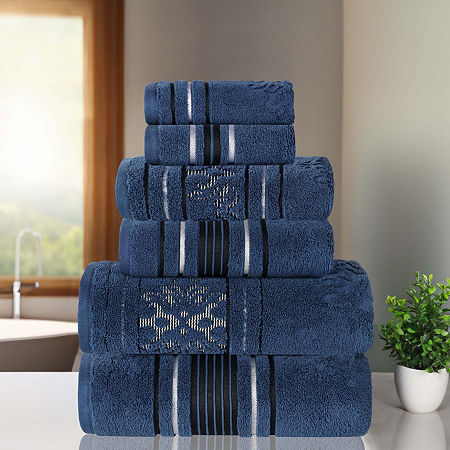 Click here for SUPERIOR Sadie Zero Twist Jacquard Solid Cotton 6p... prices