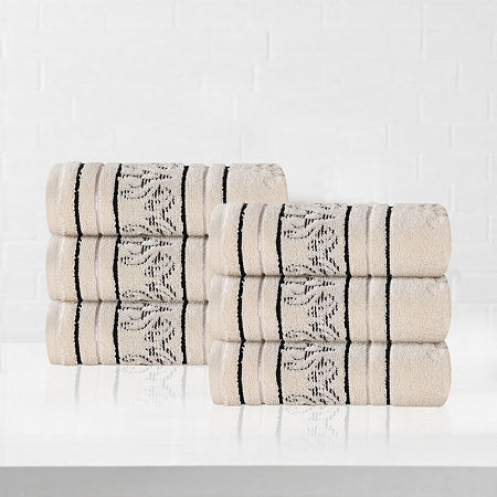 Click here for SUPERIOR Sadie Zero Twist Jacquard Cotton 6pc Hand... prices