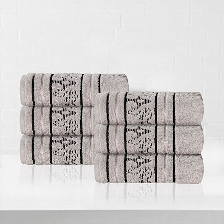 Click here for SUPERIOR Sadie Zero Twist Jacquard Cotton 6pc Hand... prices