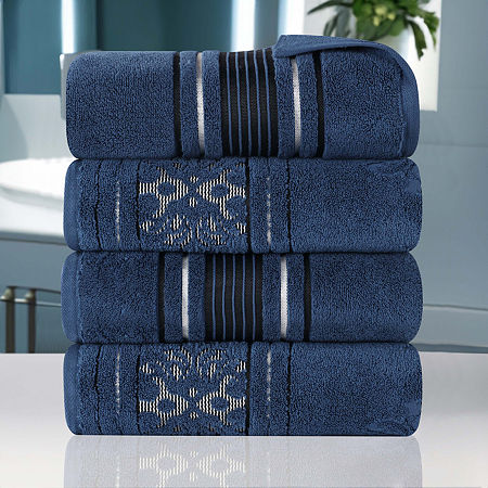 Click here for SUPERIOR Sadie Zero Twist Jacquard Solid Cotton 4p... prices