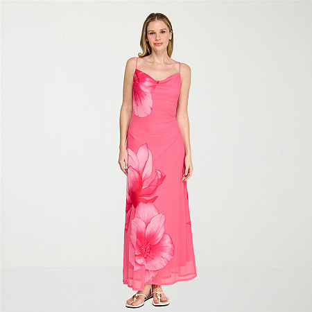 Click here for Trixxi Womens Juniors Sleeveless Floral Slip Dress... prices