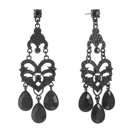 Click here for Mixit Womens Black Hypoallergenic Drop Earrings  O... prices