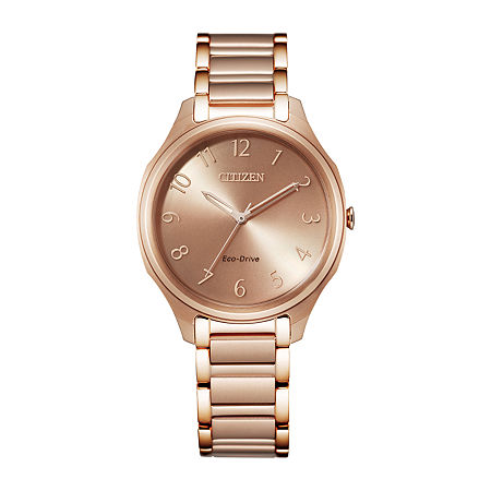 Click here for Citizen Eco-Drive Womens Rose Gold-Tone Stainless... prices