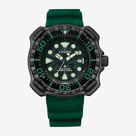Click here for Citizen Promaster Dive Mens Green Strap Watch Bn02... prices