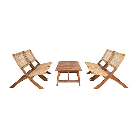 Click here for Blaze 5 Pc Outdoor Living Set - Natural/light brow... prices