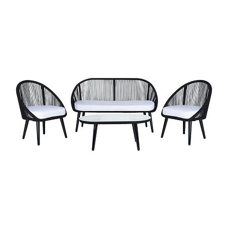 Click here for Halcott 4PC Living Set - Black/white prices