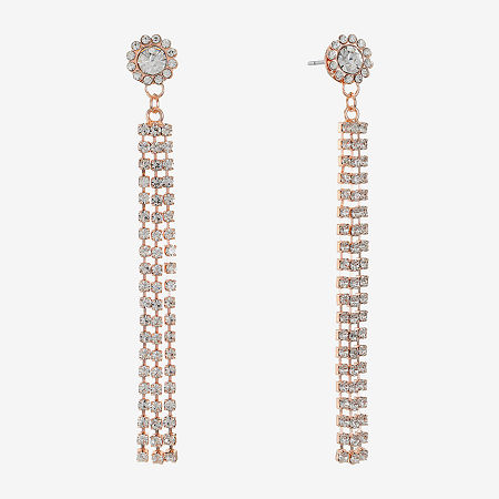 Click here for Monet Jewelry Timeless Rosegold Tone Linear Womens... prices