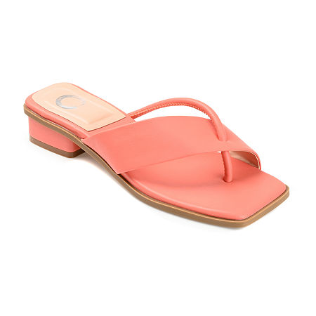 Journee Collection Womens Mina Sandals - Coral
