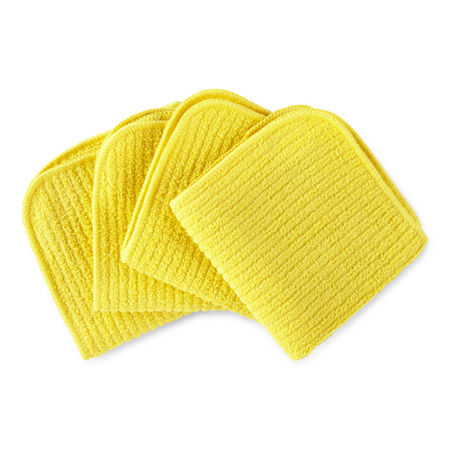 Click here for Cooks Scrubber 4-pc Dish Cloth Set  One Size  Yell... prices