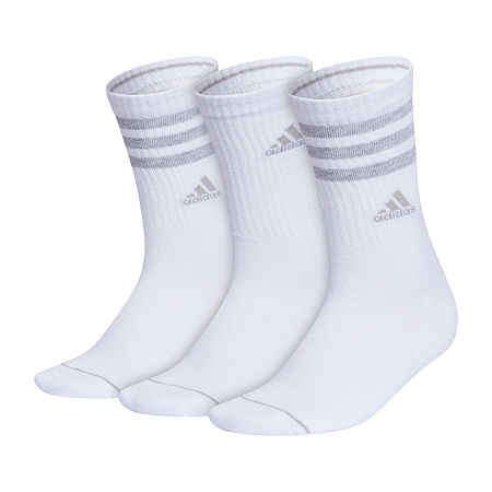 Click here for adidas Cushion Womens 3 Pair Crew Socks  5-10  Whi... prices
